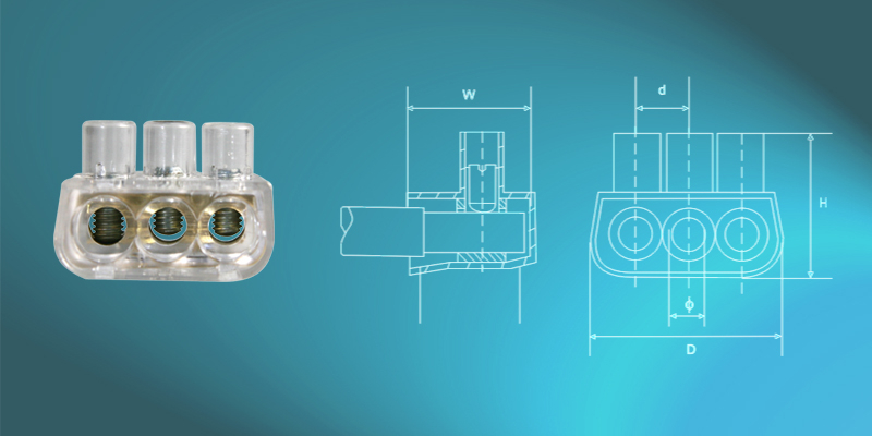 One-Side Entry Polycarbonate Terminal Blocks - OEM 3 Pole from China ...